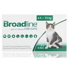 broadline ברודליין אמפולות לחתול בין 2.5 -7.5 ק"ג - dogs&pets